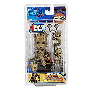 NECA Guardians of The Galaxy 2 Limited Edition Kid Groot Gift Set