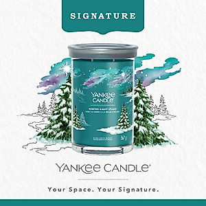 Yankee Candle Signature Scented Candle | Winter Night Stars Large Tumbler Candle with Double Wicks | Soy Wax Blend Long Burning Candle | Perfect Gifts for Women