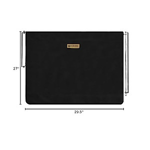 The Stair Barrier Pet & Baby Gate for Stairs - Wall to Wall Baby Gate - Safety Gate for Kids or Dogs - Cardinal Baby Safety Gate with Fabric Slipcover for Stairs with Two Walls - Made in The USA