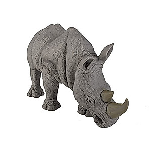 Safari Ltd. White Rhino Toy Figurine - Realistic, Hand-Painted 5.75" Model Figure - Safe, Educational Toy for Boys, Girls & Kids Ages 3+