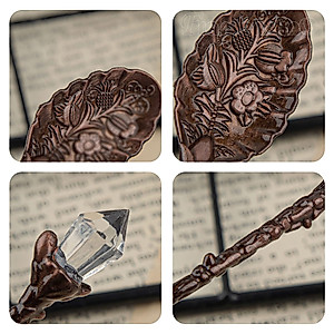 Framendino, 50 Pack Retro Coffee Spoons Vintage Crystal Alloy Tea Spoons for Home Kitchen Office