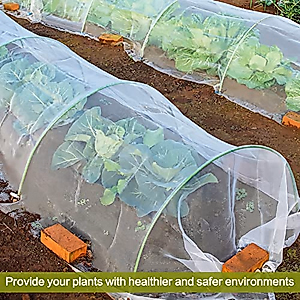 16.4 ft x 10 ft Garden Netting, Fine Garden Screen Mesh, Plant Covers to Keep Small Animals Out, Garden Barrier Bird Netting for Patio Raised Bed Garden Hoops Vegetables Fruits Flowers Protection