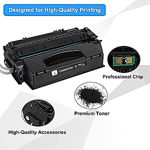 TRUE IMAGE Compatible Toner Cartridge Replacement for HP 49X Q5949X 49A Q5949A 53X Q7553X for HP 1320 1320n 1320tn P2015 P2015dn 1160 3390 3392 P2014 P2015d Printer Ink (Black, 2-Pack)