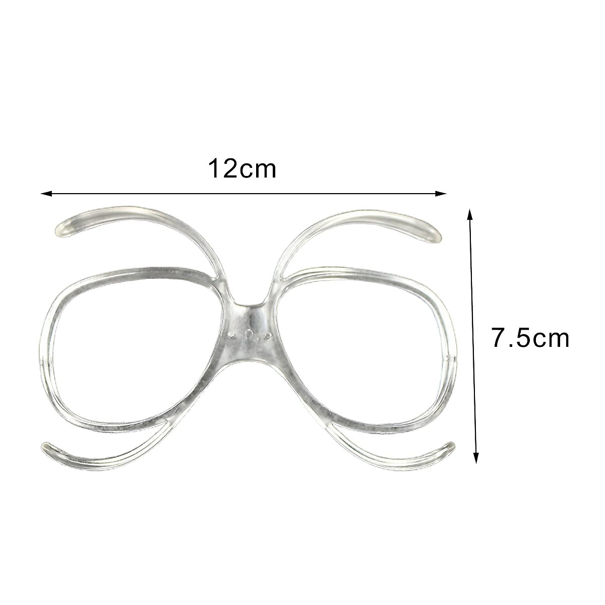 Floralby Goggles Insert Frame Sunglasses Adapter Myopia Inline Frame Myope Friendly Transparent
