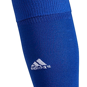 adidas Rivalry Field Multi Sport Over The Calf (OTC) Socks for Boys, Girls, Men and Women (2-Pair), Royal Blue/White, Small