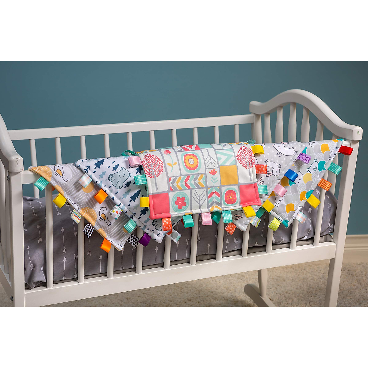 Taggies Original Blanket, 12 X 12", Comfy Birds (41510)