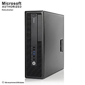 HP EliteDesk 800 G2 Small Form Factor High Performance Desktop PC, Intel Quad Core i5-6500 3.2GHz, 32G DDR4, 1T SSD, WiFi, BT, DP, VGA, Windows 10 Pro 64 Language Supports En/Sp/Fr (Renewed)