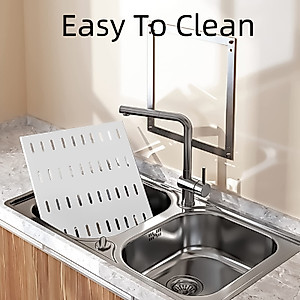 Metal Pegboard for Kitchen 4 Pcs, NaneTidy Pegboard Wall Organizer Kits and Accessories (Include 3 x Spice Racks, 5 x Hooks, 1 x Knife Holder, 1 x Utensil Holder, 1 x U-Rack, 1 x Towel Rack), White