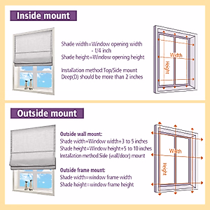 Cordless Blackout Roman Shades for Windows, Black Roman Blind with White Trim, Custom Fabric Roman Window Blinds for French Doors, Kitchen Windows
