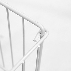 White Wire Dump Bin - 18" X 18" X 30"