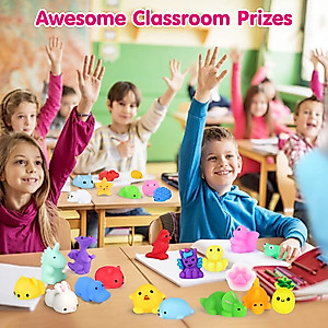LUDILO Squishies 40Pcs Mochi Squishy Toys Kawaii Mini Squishy Kids Party Favors Easter Egg Fillers Treasure Box Toys Classroom Prizes Valentine Gifts Stocking Stuffers Birthday Gifts Boys Girls,Random