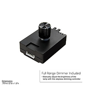 Cocoweb 19" Grand Piano Lamp - Adjustable, Black with Brass Accents, LED Clip-on with Dimmer - GPLED19D