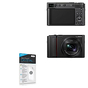 BoxWave Screen Protector Compatible with Panasonic Lumix DC-ZS200 - ClearTouch Crystal (2-Pack), HD Film Skin - Shields from Scratches for Panasonic Lumix DC-ZS200