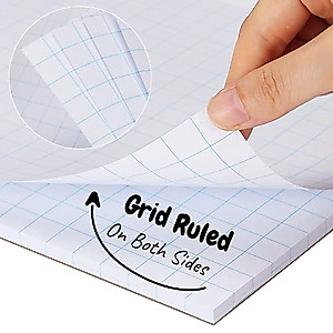 Mr. Pen- Graph Paper, 2x2 (2 Squares per inch), 8.5"x11", 55 Sheets, Grid Paper, Graphing Paper, Graph Paper Pad, Math Graph Paper, Grid Paper Pad, 1/2 Inch Graph Paper, Square Paper, Math Paper