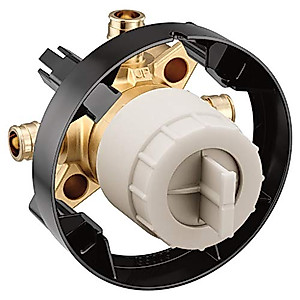 Moen U130CX M-CORE 3-Series 3 Port Shower Mixing Valve with Cold Expansion PEX Connections, or Unfinished