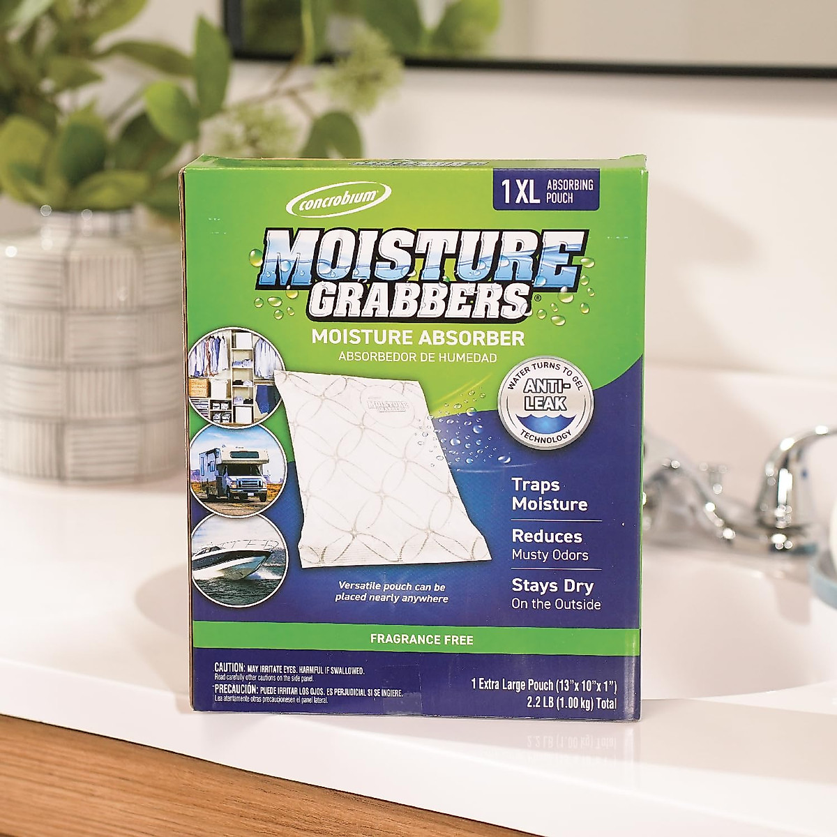 Concrobium 7651353 Moisture Grabbers XL, 35.3 oz