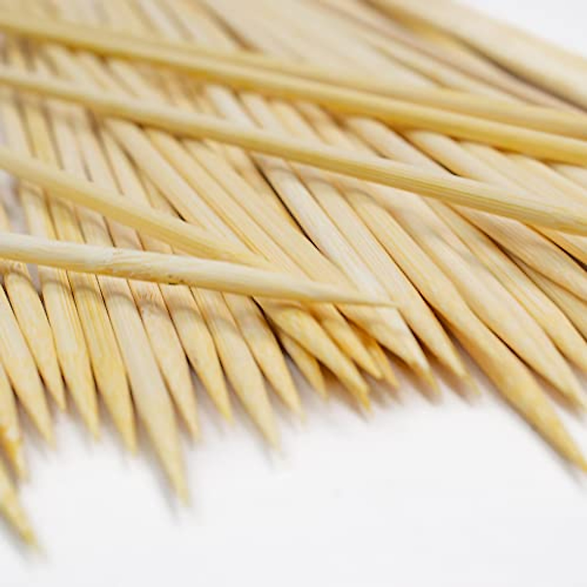 50 Pack Bamboo Skewers, 12.5 Inch Long Natual Bamboo Sticks for BBQ, Grill, Appetizer, Fruit, Corn, Chocolate Fountain, Cocktail and Outdoor Pinic.