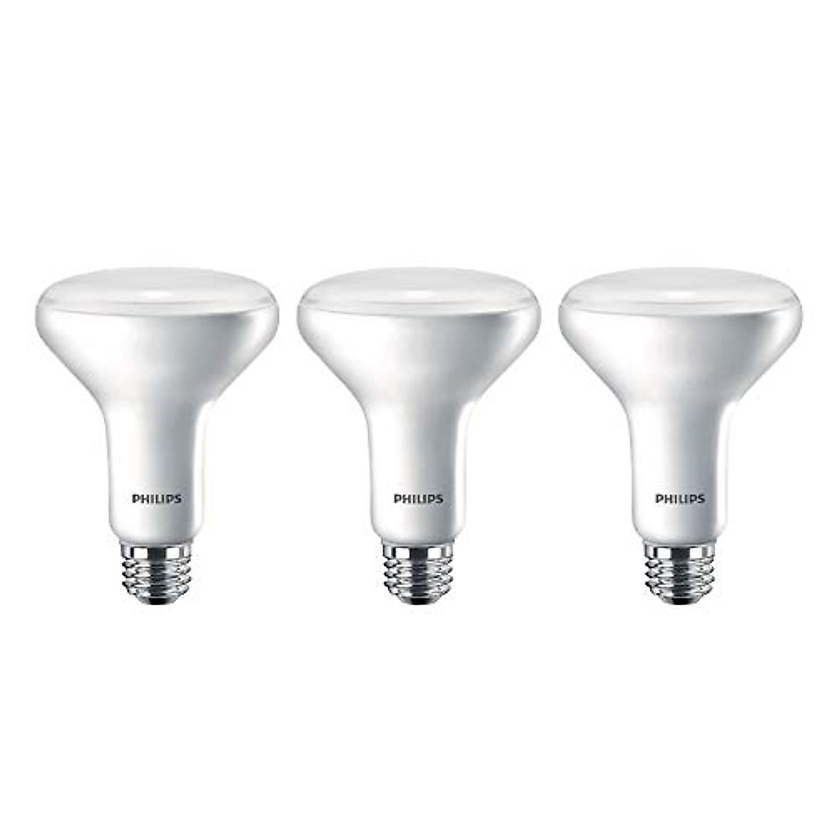 Philips LED Dimmable BR30 Light Bulb: 650-Lumen, 2700-Kelvin, 11-Watt (65-Watt Equivalent) E26 Base, Frosted, Soft White, 3-Pack (474197)