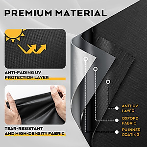 Starcrew Outdoor Console Table Cover for Best Choice Products 48in 2-Shelf Table, Outdoor Bar Table Cover for Outdoor Shelf/Outdoor Buffet Table/Outdoor Sideboard Table/Outdoor TV Table