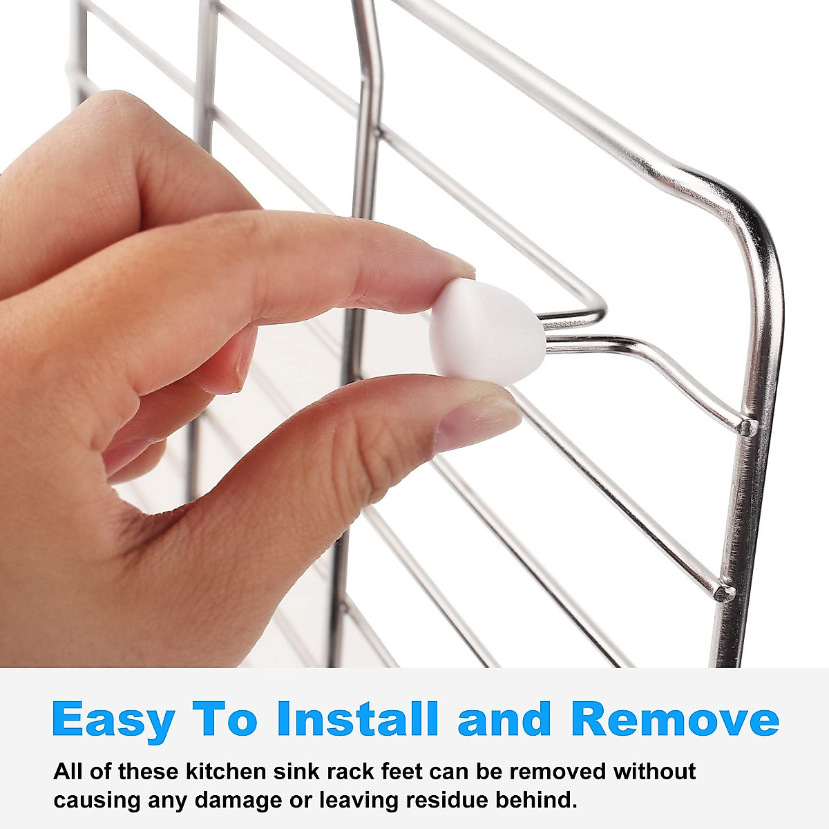 Kitchen Sink Rack Feet 84544-0 Replacement FOR Various Kohler Kitchen Sink Racks Fit Kohler Kitchen Sink Rack K-6639-ST K-6488 K-6489-20 Pack