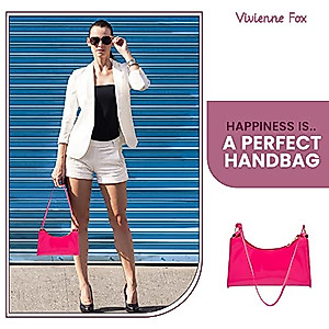 Vivienne Fox - Hot pink purse - Chic French Style  - Pink purses for women - Hot pink bag - Pink handbag - Neon pink purse - Pink handbags for women