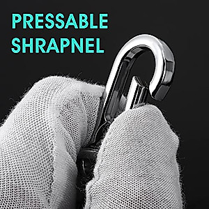 Molain Metal Keychain Carabiner Clip Keyring Key Ring Chain Clips Hook Holder Organizer for Car Keys Finder for Men, 4 Packs