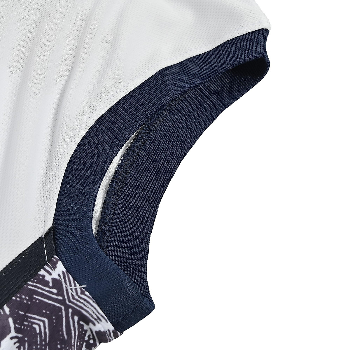 CREEST Men's Georgetown#3 Basketball Jersey Mesh Embroidery Performance Sports Jersey Party Dress Basketball Shirt (White, XL)