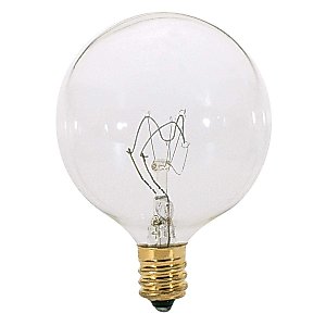 Satco S3822 25 Watt G16 1/2 Incandescent 232 Lumens 2700K Warm White 25 Pack California Compliant