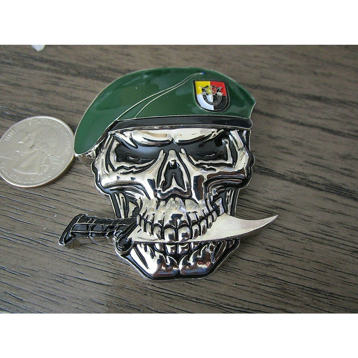 United States Army Special Forces Group Green Berets Creed 3rd SFG (A) Reapers Skull Challenge Coin