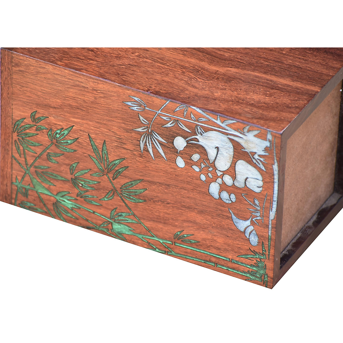 Green and White Resin Urn Wooden Urn Box Lichtenberg Figure Cremation Urn for Human Ashes Adult Large Funeral urn Ashes Urn for Ashes pet urn Fractal Burning urn Memorial Urn (Large up to 250 lb)