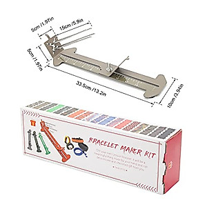 Catcan 2 in 1 Paracord Jig, Paracord Bracelet and Paracord Jig Making Kit, Adjustable Length DIY Craft Paracord Tools 4" to 13" with Free Cord and Buckles