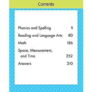 First Grade Big Workbook Ages 6 - 7: 220+ Activities, Phonics, Spelling, Reading, Language Arts, Math, Space, Measurement and Time (Gold Stars Series)