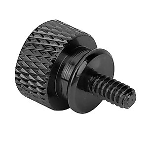 Thumbscrews, Knurled Easier to Operate 20PCS/Set Aluminum Alloy Hand Tighten Screws Fasteners for Repair Mounting for Manual Operation(Black)