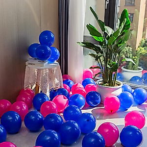 70pcs Royal Blue Balloons,12inch Dark Blue Latex Balloons Garland Arch for Birthday Baby Shower Wedding Valentine's Anniversary Party Decorations(With 2 Ribbons)