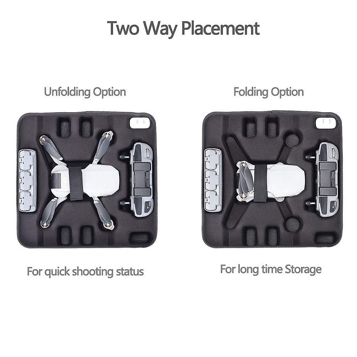 RLSOCO Hard Case for DJI Mini 2 SE/Mini 2/Mini SE/Mavic Mini 1 - Fits Mavic Mini Accessories: Mini 2 Controller,Batteries and Charger,Propellers and Prop Guards (Newest Version Case)