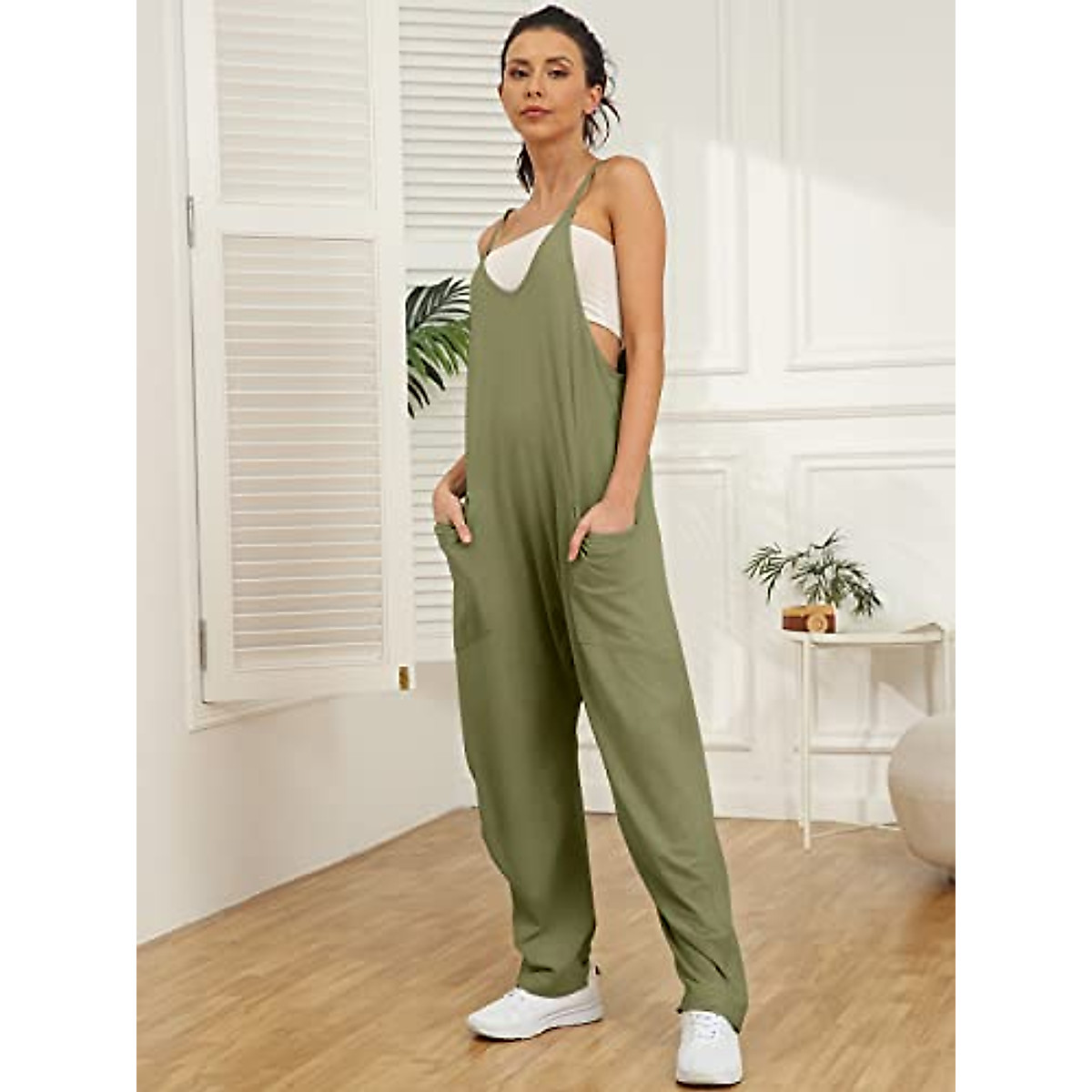 AUTOMET Beach Vacation Fashion Outfits 2023 Casual Jumpsuits for Women Trendy Spring Summer Clothes Rompers Loose Overalls Jumpers