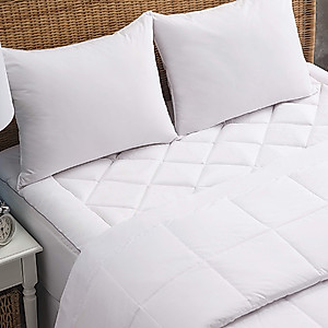 Allied Essentials ComfortPure Quilted Mattress Pad, Water Resistant, Breathable Premium Hotel Quality