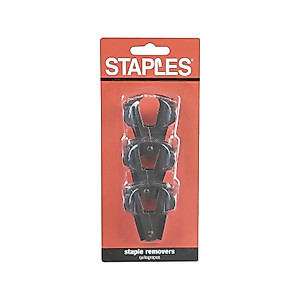 Staples 482920 Claw Staple Removers Black 3/Pack (10583)