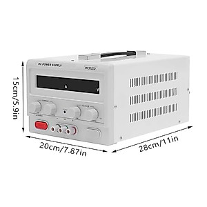 DC Power Supply Adjustable Bench Power Supply DC Regulated Power Supply 0-32V 0-20A with Intelligent Cooling 110V Input 0.1V 0.1A Display Precision Durable Portable Design for Laboratory Use