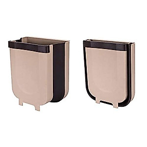 Kitchen Garbage can fold-able Trash can Made of Sturdy Washable Plastic,Non-Toxic and eco-Friendly.Waste Basket for Kitchen Bathroom Bedroom, Automobile, RV or Commercial Trucks