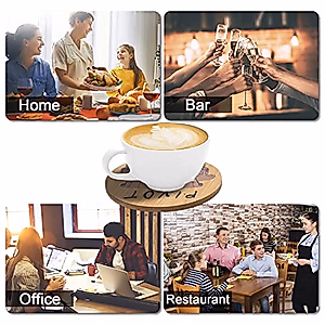 Friends Bamboo Coasters Set of 6, Friends TV Show Gifts, Friends TV Show Merchandise Presents, Funny Friends Themed Coaster Set with Coaster Holder