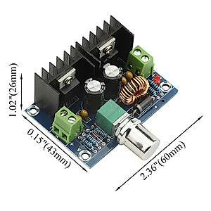 XINGYHENG 2PCS 5A Dc-Dc Buck Converter Module Max 8A 200W 4-40V to 1.25-36V XL4016E1 DC Regulating Board Constant Current Regulator Converter for Charging or Driver Module