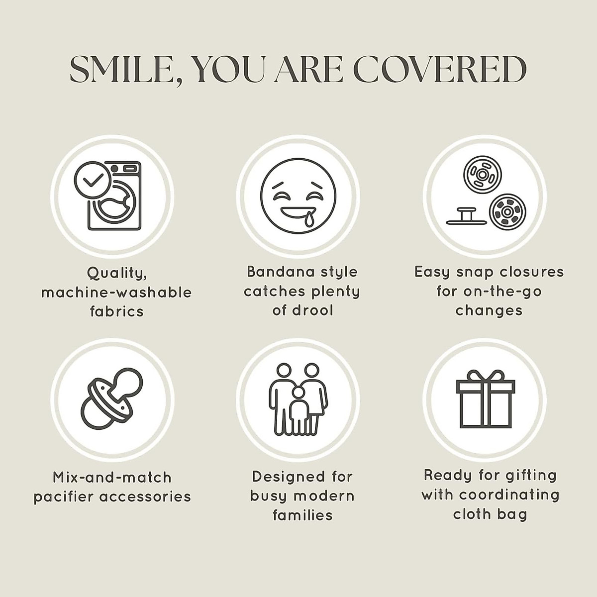 Dodo Babies Bandana Drool Bib Set – Four 100% Cotton Bibs with Soft Polyester Lining, 2 Pacifier Clips, Binky Case, Navy Dot Gift Bag for Baby Girl or Boy Shower – Adjustable Snap Fit for 3-24 Months