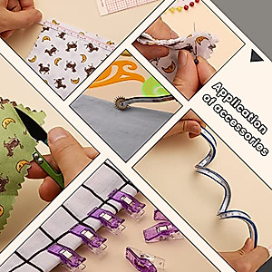 French Curve Ruler for Pattern Making Set,65 PCS Sewing Curve Ruler Kit with Felt Bag, 2 Cloud Ruler,7 Sewing Ruler,Sewing Clips,Tracing Wheel,Curved Ruler and Color Positioning Needle for Sewing