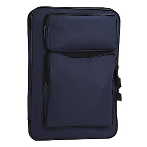 Water-Resistant Artist Portfolio Carry Shoulder Bag with Adjustable Strap 8K Drawing Board Backpack Tote Sketch Pad Art Board Bag Art Supplies Storage Tote Bag Durable Oxford Portfolio Case