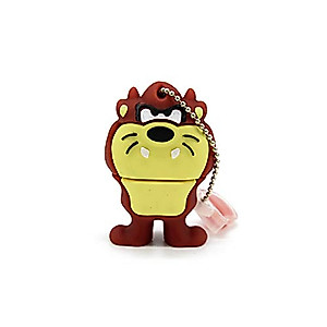 2.0 Tasmanian Devil Brown Animal 64GB USB External Hard Drive Flash Thumb Drive Storage Device Cute Novelty Memory Stick U Disk Cartoon