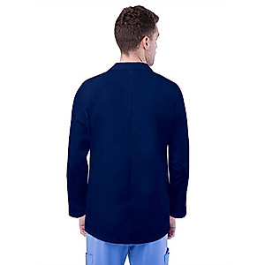 Adar Universal Unisex Lab Coats - Classic 31" Consultation Lab Coat - 805 - Navy - 3X