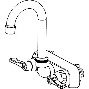 Elkay LKB400 Scrub/Handwash Wall Mount Faucet