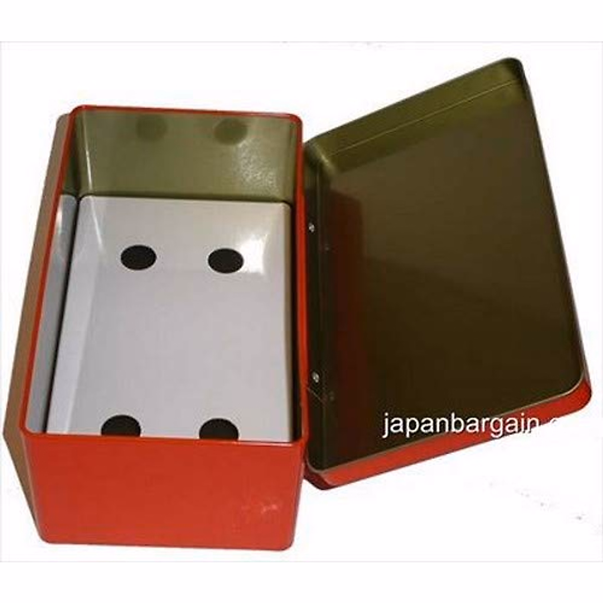 JapanBargain 1632, Sushi Nori Kan Japanese Seaweed Container for Sushi Chef Japanese Restaurant Made in Japan 8-1/2 x 5 inch, Half Sheet, Red