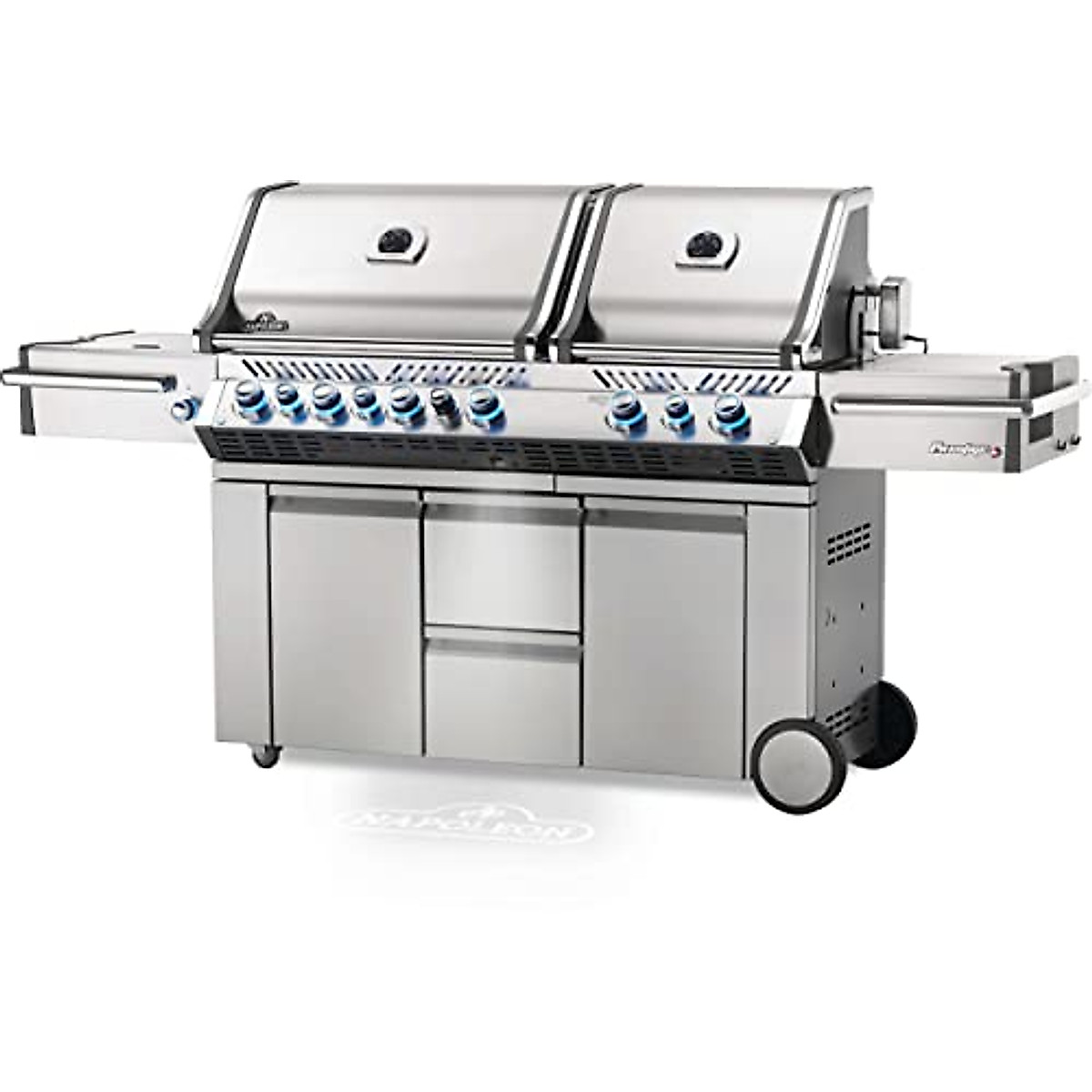 Napoleon PRO825RSBIPSS-3 Prestige PRO 825 RSBI Propane Gas Grill, sq.in. + Infrared Rear & Bottom Range Burner, Stainless Steel